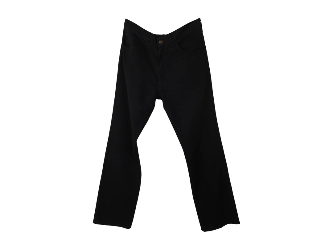 Vintage 80s Men’s Utilitarian Streetwear Basic Black Levi’s Straight ...