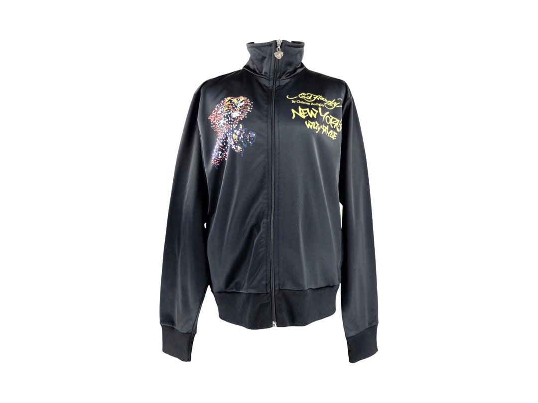 Vintage 2000s Y2K Ed Hardy Streetwear Hip Hop Style Tiger Graphic Print ...