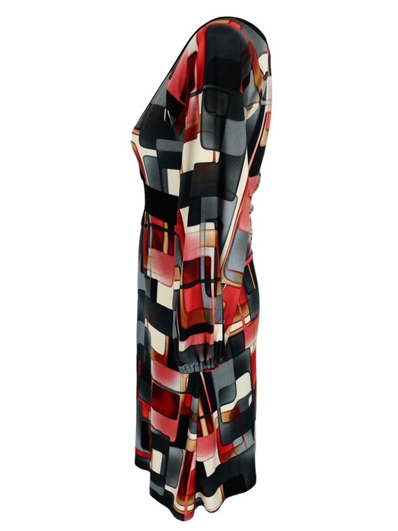 Vintage 2000s Y2K Mod Chic Formal Minimalist Red & Gr… - Gem