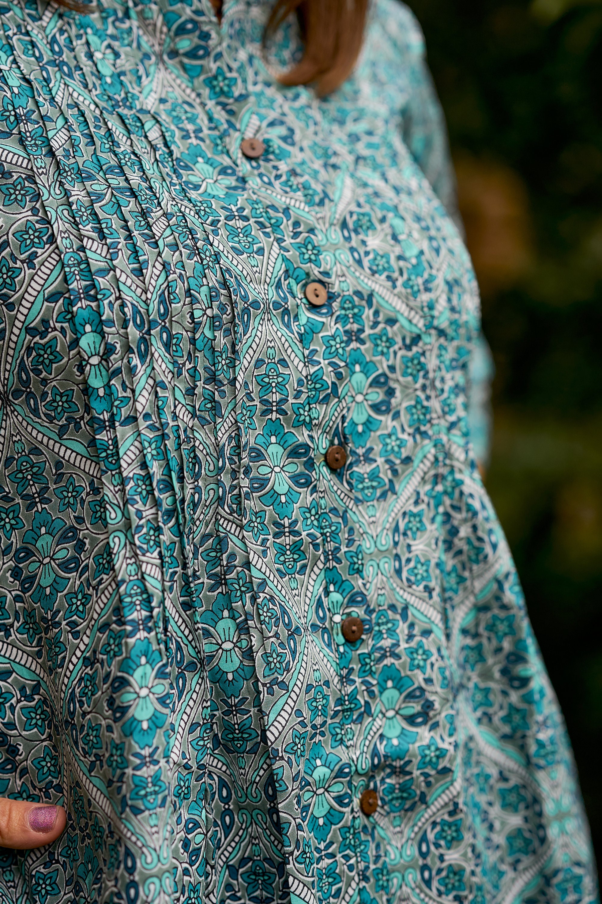 Moroccan Garden-Tunic DressPure CottonHand Block | Etsy