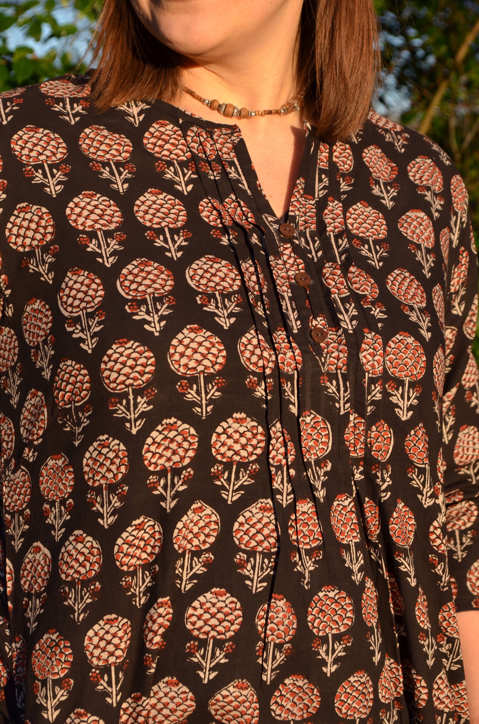 New Abhilasha Tunic Shirtpure Cottonhand Block - Etsy UK