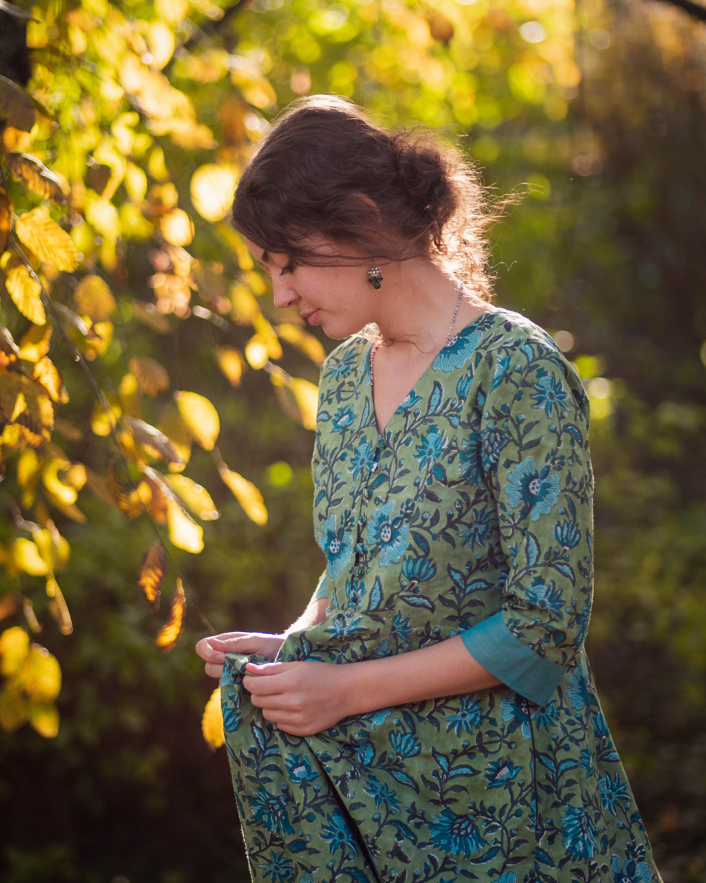 Devakanya-dresscalf Lengthhand Block | Etsy