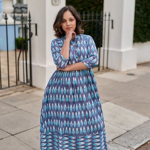 New Varuni Dress,pure Cotton,handloom,ikat,bohemian,casual-occasional ...