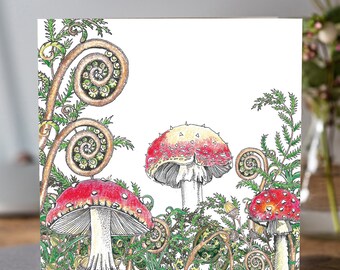 Toadstool Tattoo | Etsy UK