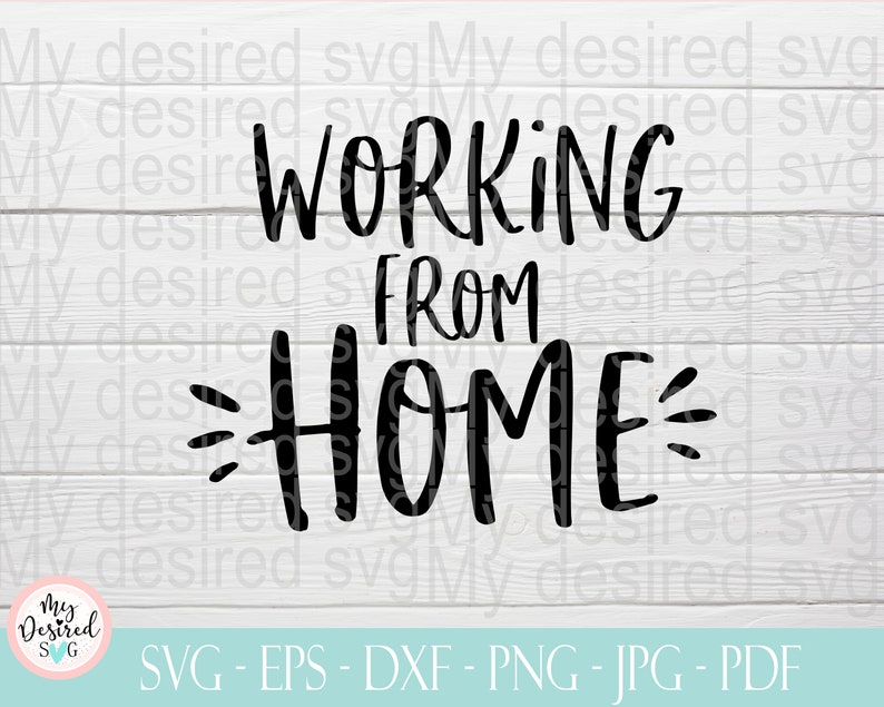 Working From Home Svg Home Office Svg Non Essential 2020 | Etsy