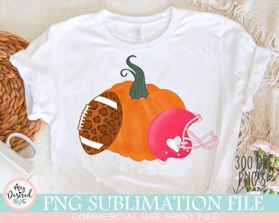 Fall Football PNG Sublimation PNG Design Pumpkin PNG - Etsy