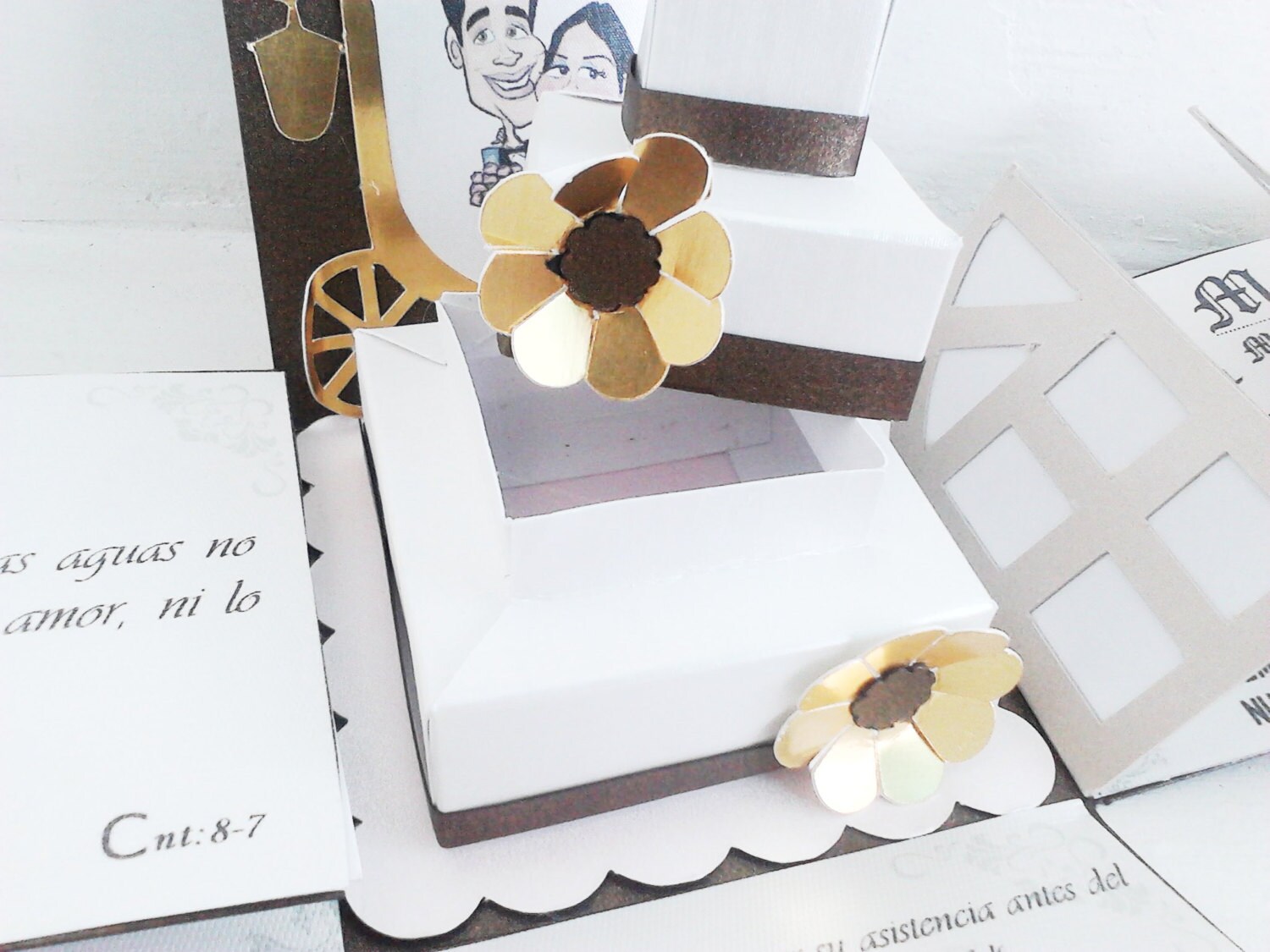 Wedding Pop Up Exploding Box Card SVG Rustic Wedding Boho - Etsy Hong Kong