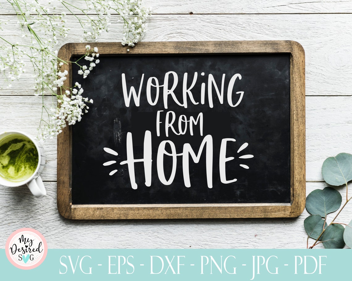 Working From Home Svg Home Office Svg Non Essential 2020 | Etsy