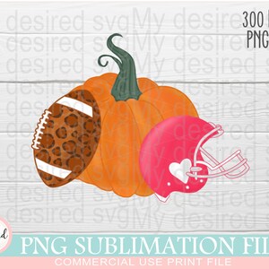 Fall Football PNG Sublimation PNG Design Pumpkin PNG - Etsy