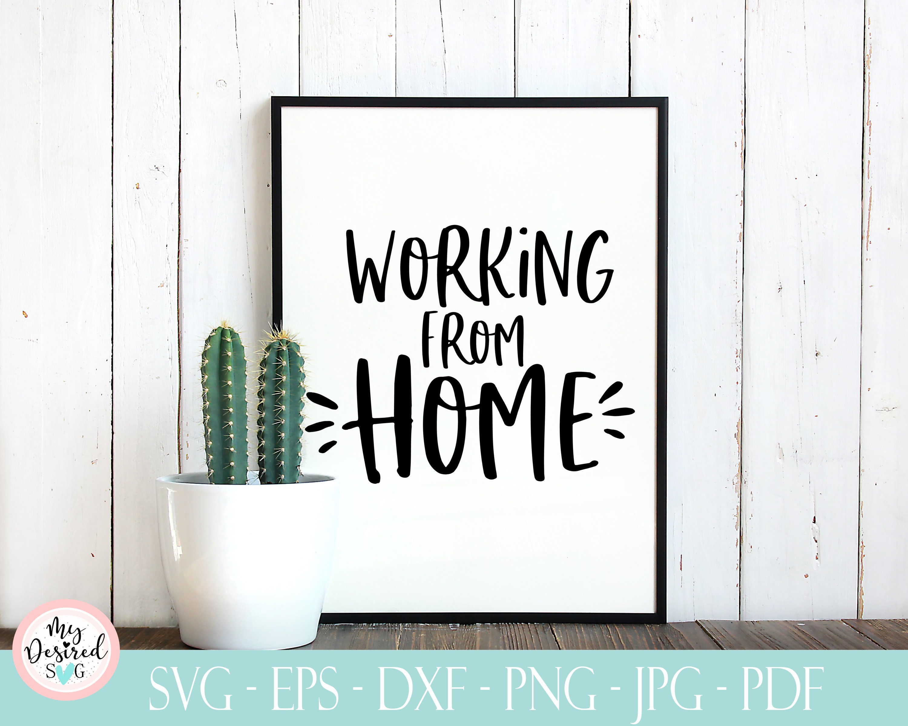 Working From Home Svg Home Office Svg Non Essential 2020 | Etsy