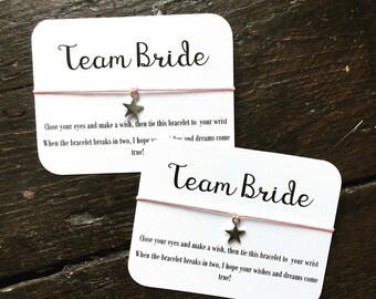 Team bride bracelets | Etsy
