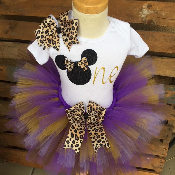 Minnie Mouse Leopard Dress - Etsy