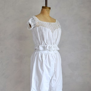 Vintage 1910s Split Crotch Bloomers Antique Edwardian Womens Drawers ...