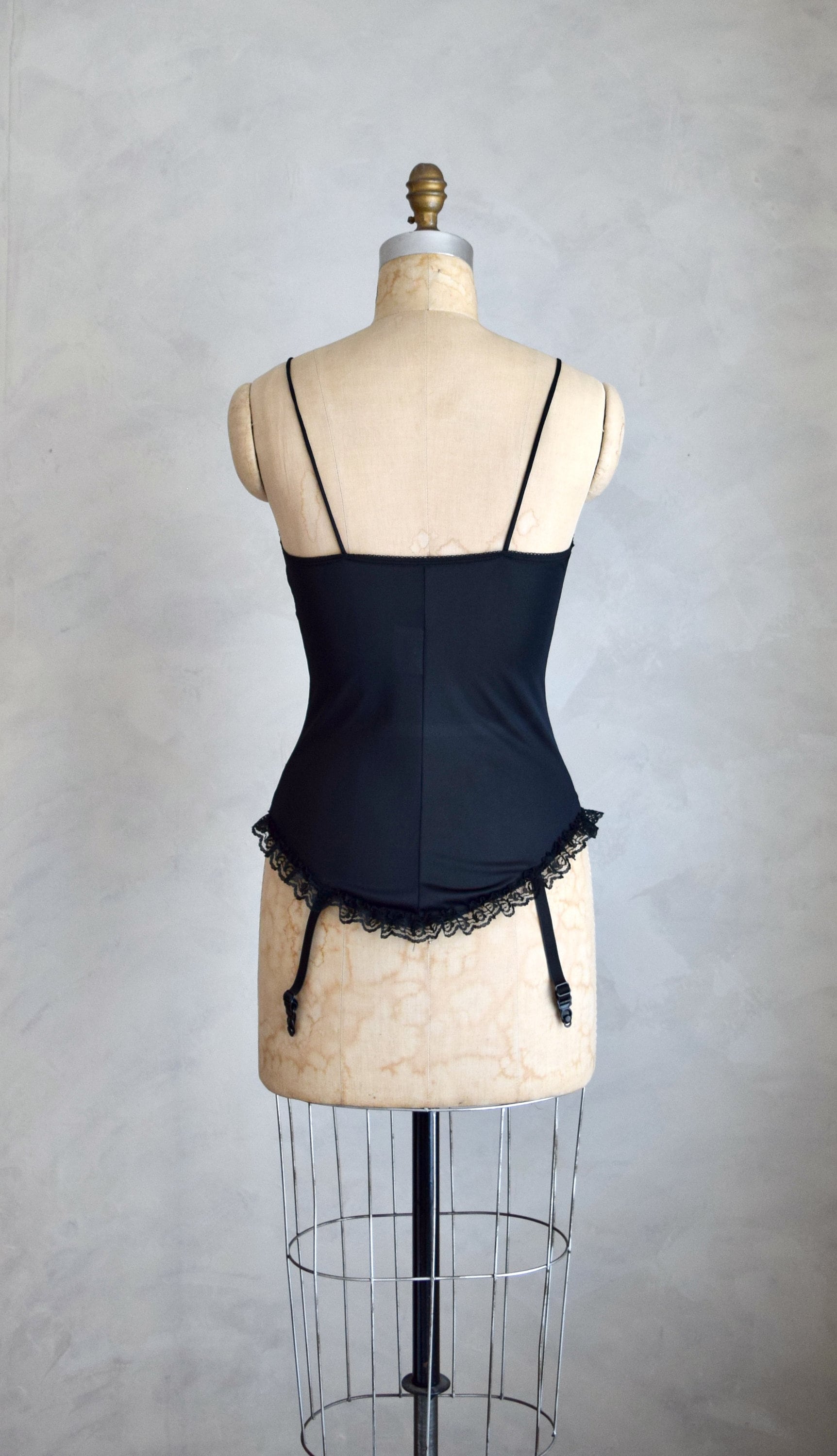 Vintage 1980s Lace Garter Tank Vintage 80s Sheer Lace Corset - Etsy