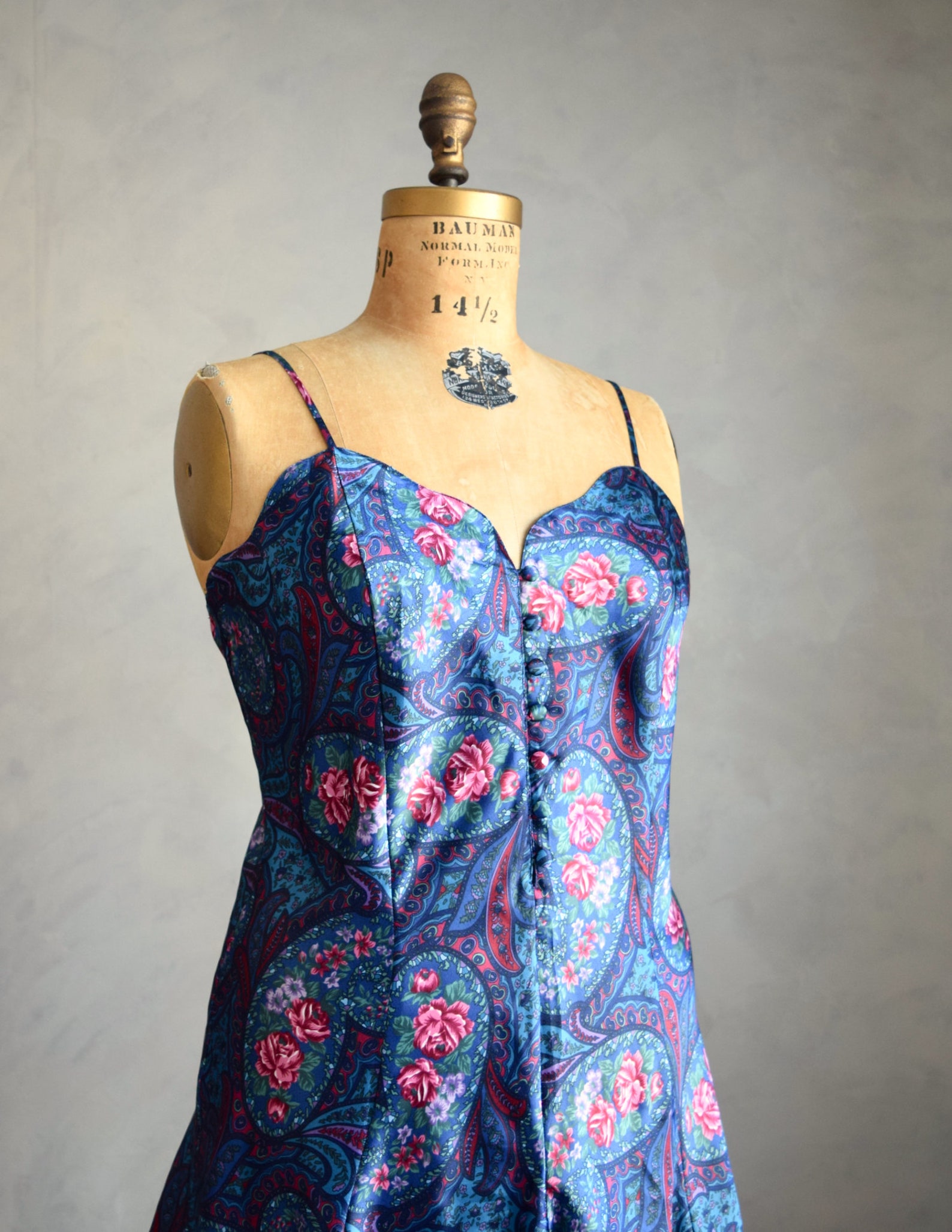 Vintage Floral Teddy Romper Vintage 1990s Sleep Romper - Etsy