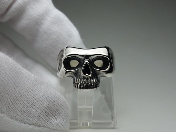 Skull mask Ring Half Jaw Skull Mask Ring Silver 925 - Etsy