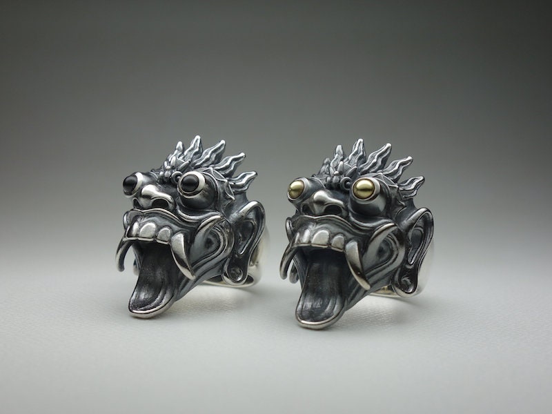 Rangda Ring - Bali Mask Ring - Sterling Silver 925 - Etsy Canada