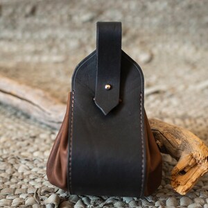 Medieval Leather Drawstring Belt Pouch/purse, Unisex - Etsy