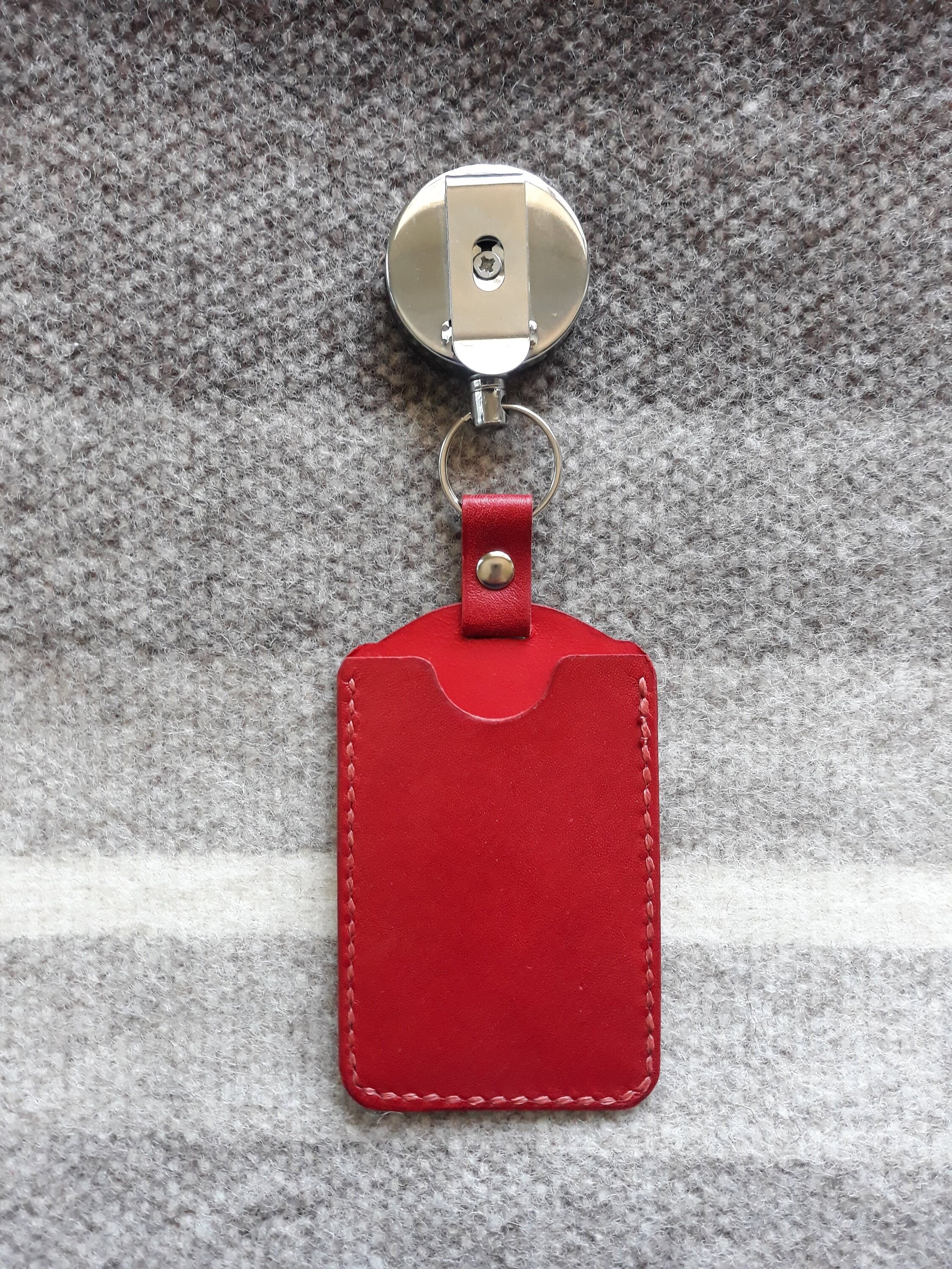 Clip on Leather Swipe Card Holder, Extendable, Card Holder, Card Sleeve ...