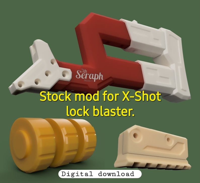 X-shot Lock Blaster Stock + Mods - Etsy