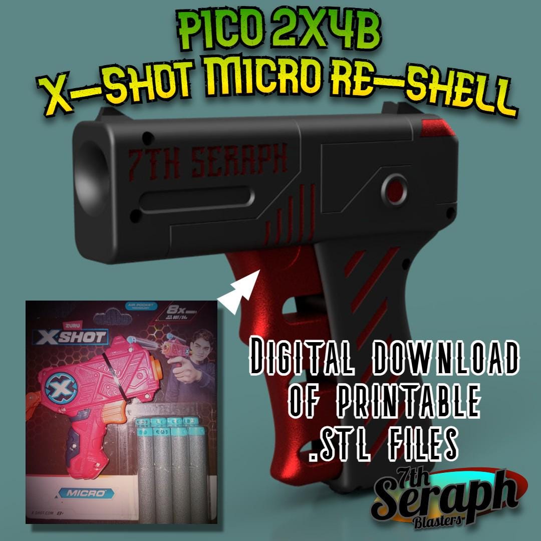 The Pico 2X4B, a Re-shell for the X-shot Micro - Etsy