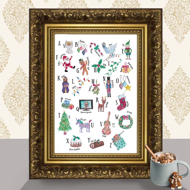 A-Z Christmas, Christmas Alphabet INSTANT DOWNLOAD - Etsy