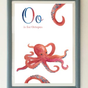 Nursery Art, O is for Octopus, INSTANT Download,nursery Art Print ...