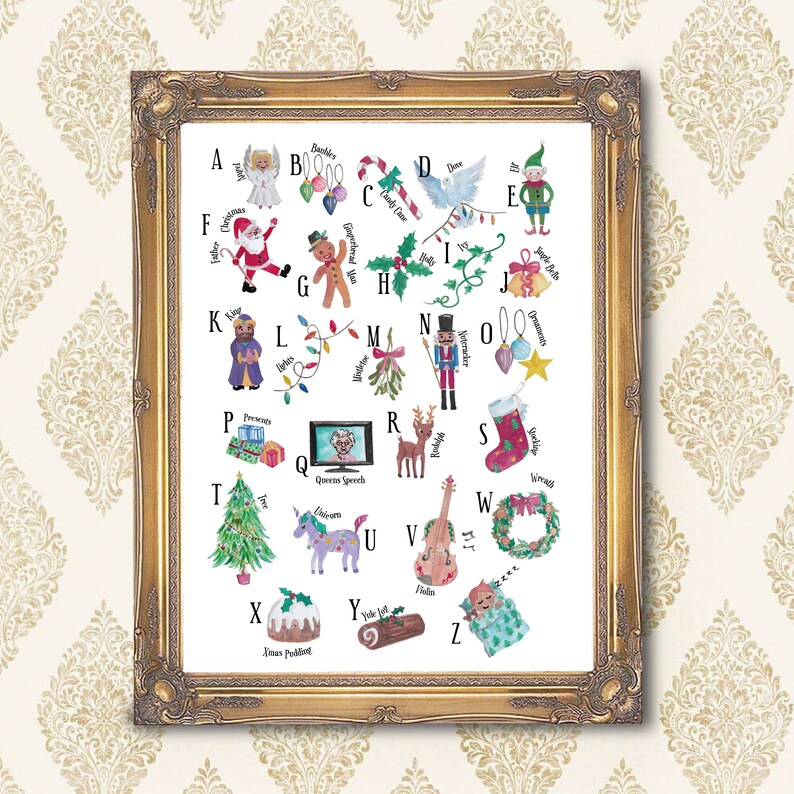A-Z Christmas, Christmas Alphabet INSTANT DOWNLOAD - Etsy