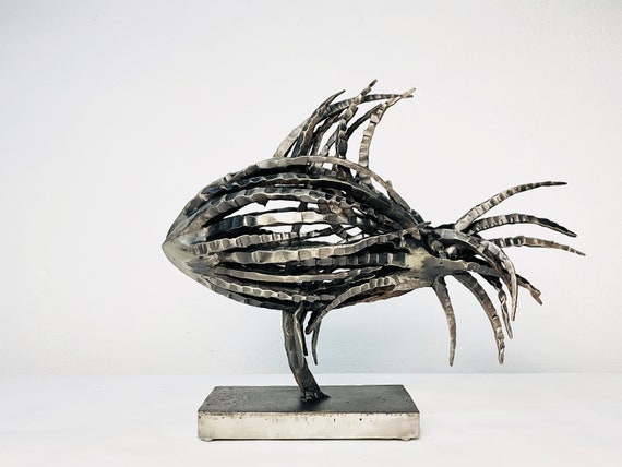 Abstract Metal Fish Art