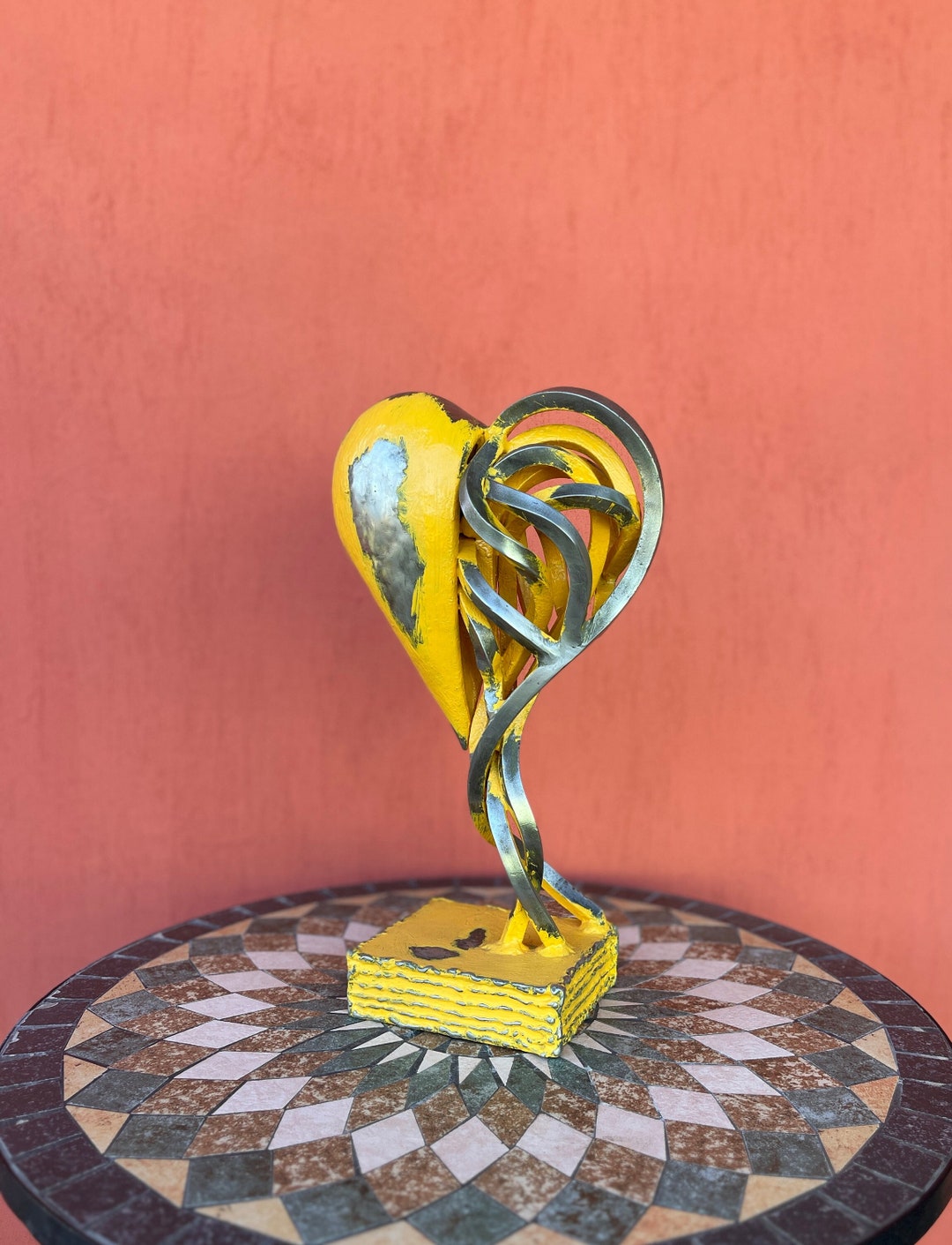 Heart Iron Sculpture, Original Metal Work, Home Decor, Creative Gift - Etsy