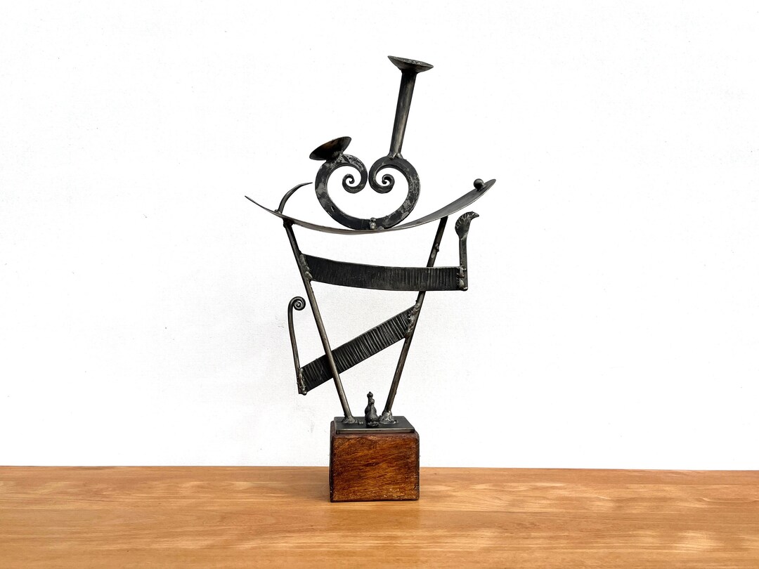 Artistic Metal Sculpture Hand-forged Art Object for Stylish Decor - Etsy