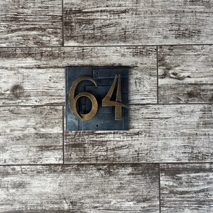Custom Large Metal House Number Sign. Hand Forged. Outdoor Decor. Metal ...