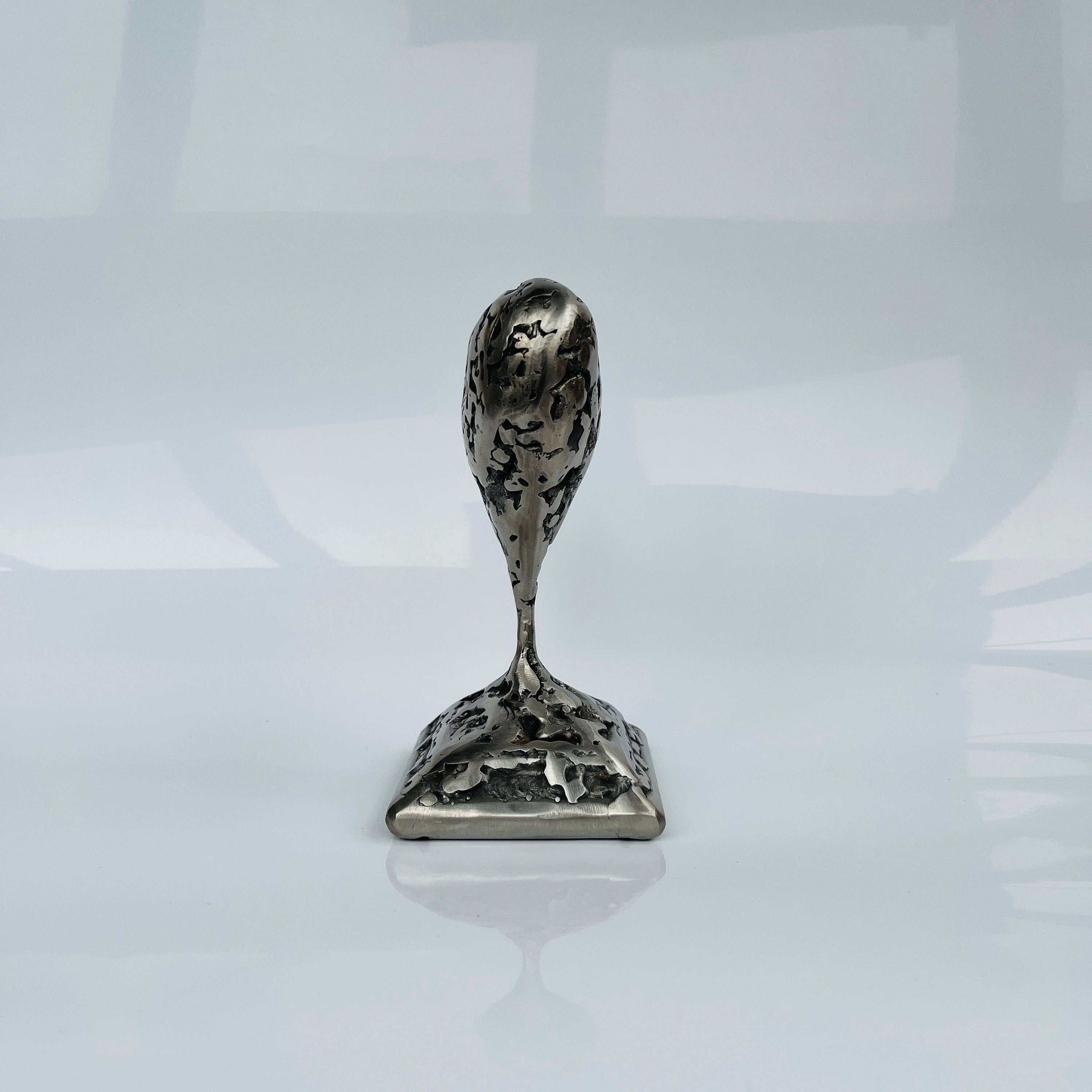 ORIGINAL Iron Sculpture Heart Metal Abstract Home Decor Art Object by ...