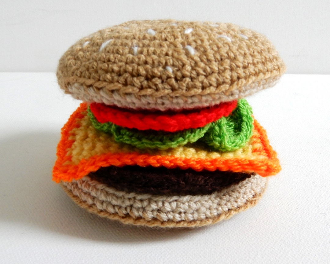 Beef Burger Fathers Day Gift Play Food Kids Kitchen Preschool Toys - Etsy