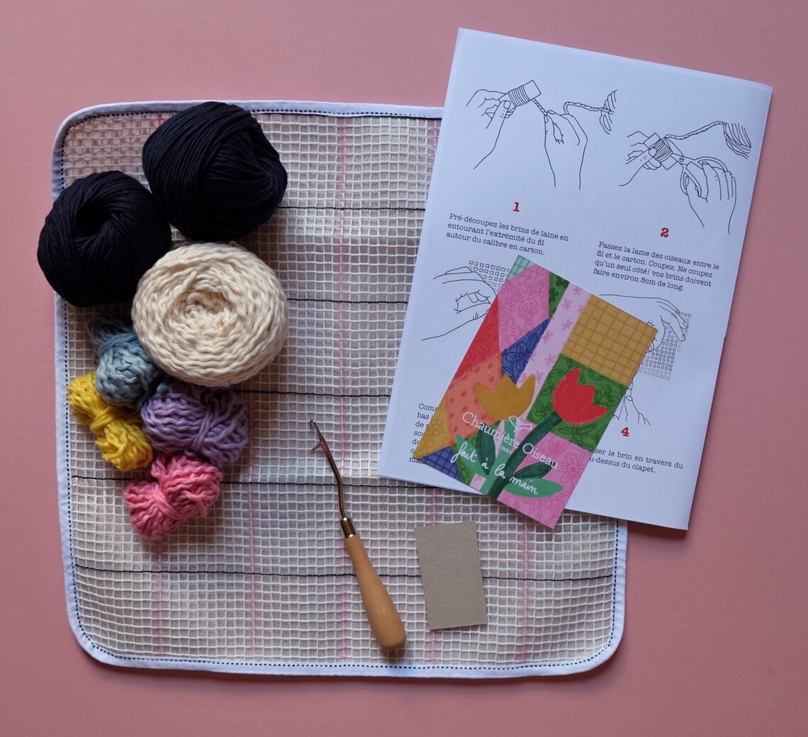 Easy DIY Tufted Bird Rug Kit for Square Carpet - Etsy