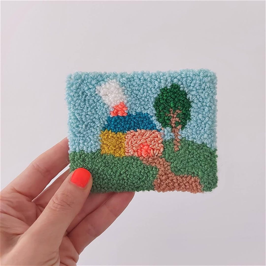 Mini Tufted Little Landscape Frame - Etsy