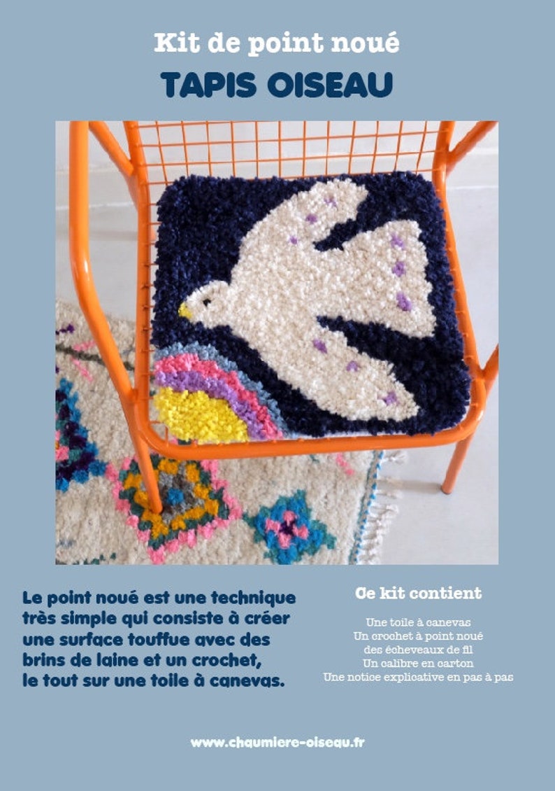 Easy DIY Tufted Bird Rug Kit for Square Carpet - Etsy
