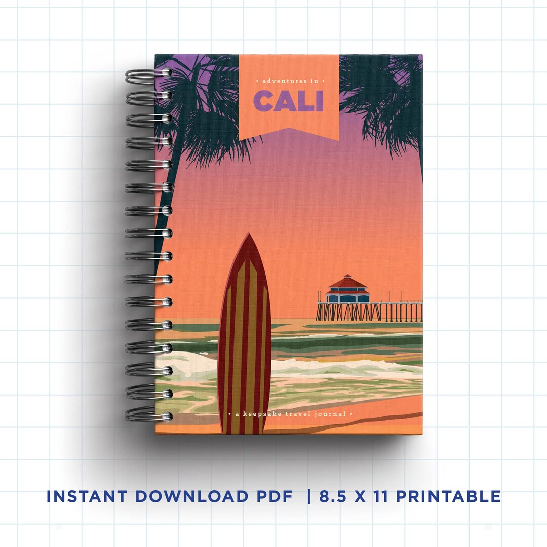 California Printable Travel Journal for Kids - Etsy