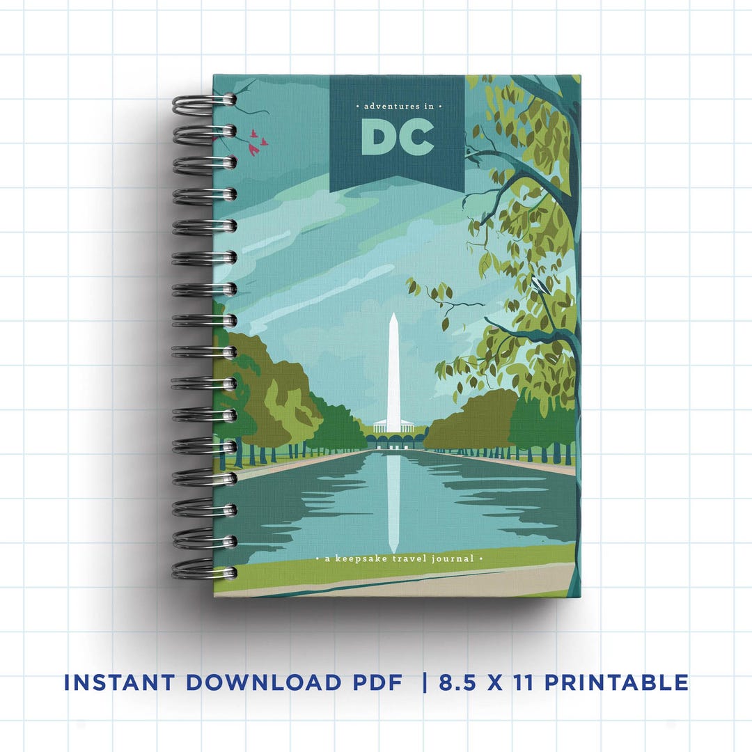 Washington DC Printable Travel Journal for Kids - Etsy