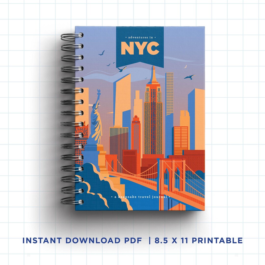 New York City Printable Travel Journal for Kids - Etsy