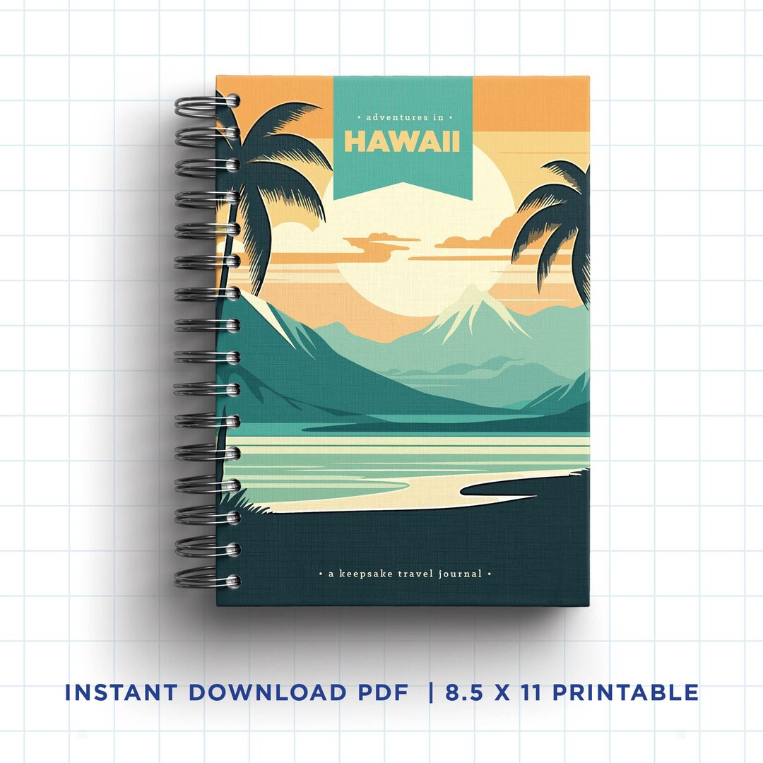 Hawaii Printable Travel Journal for Kids - Etsy