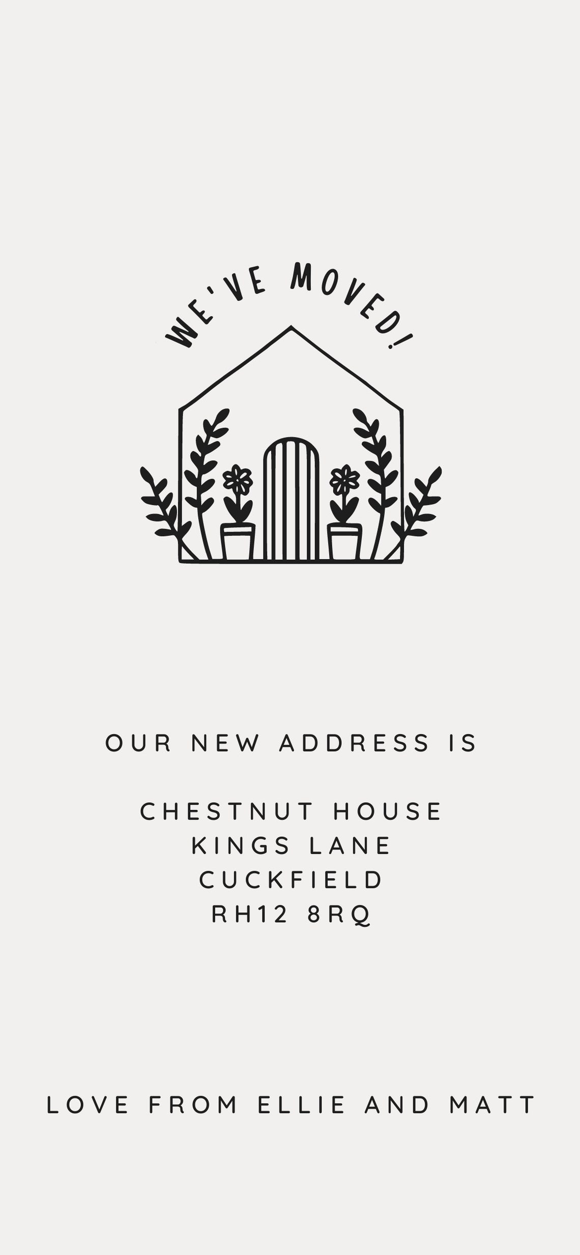 Editable We’ve Moved Digital Card – Modern New Address Template ...