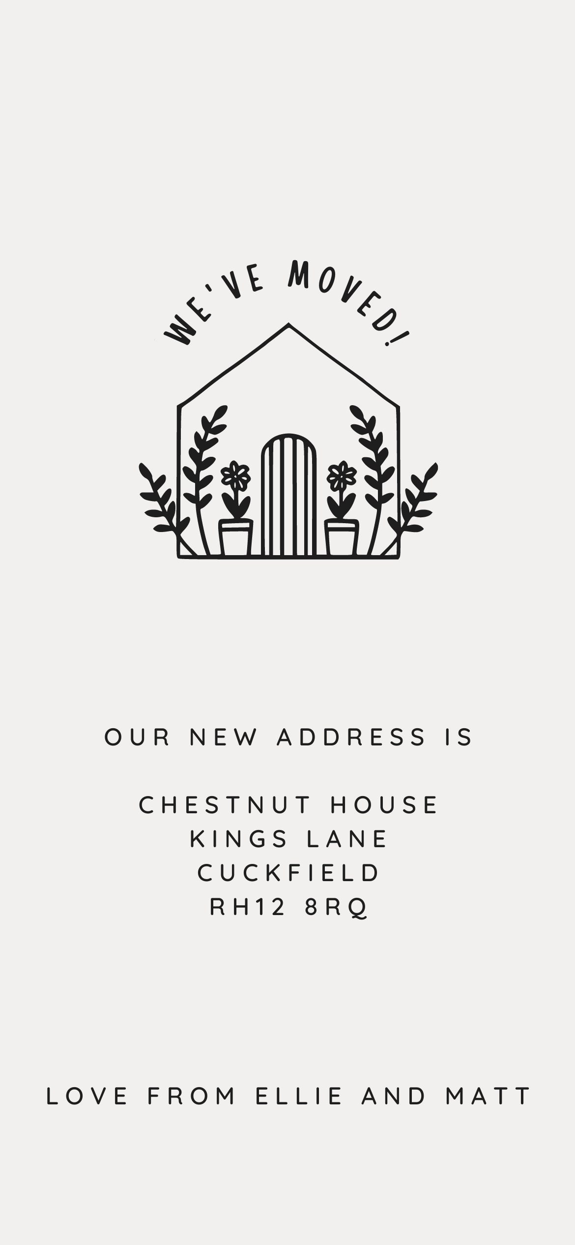 Editable We’ve Moved Digital Card – Modern New Address Template ...