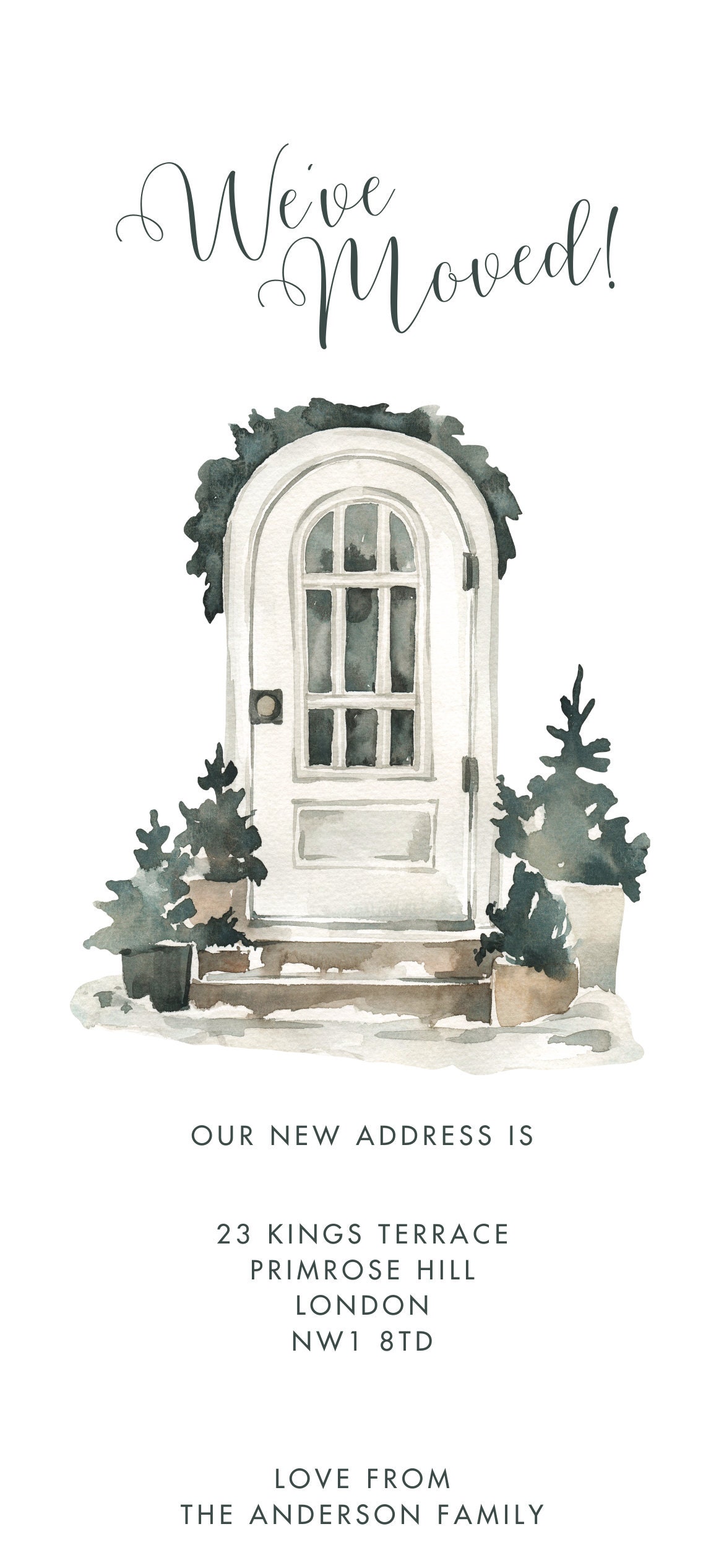 Digital New Address Announcement Card, Phone New Address Announcement ...