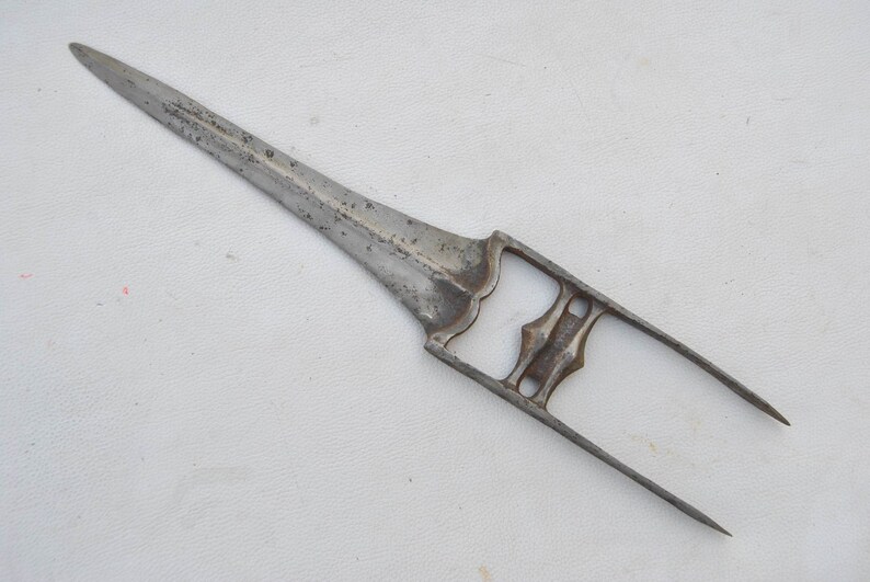 Rare Indian Mughal Rajput Sikh all Wootz Steel Large Katar | Etsy