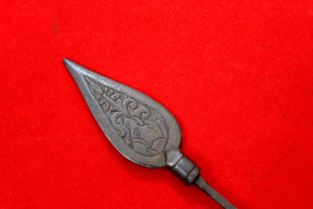 Indo Persian Mughal Rajput Hand Engraved Arrow Head No Archery Bow ...