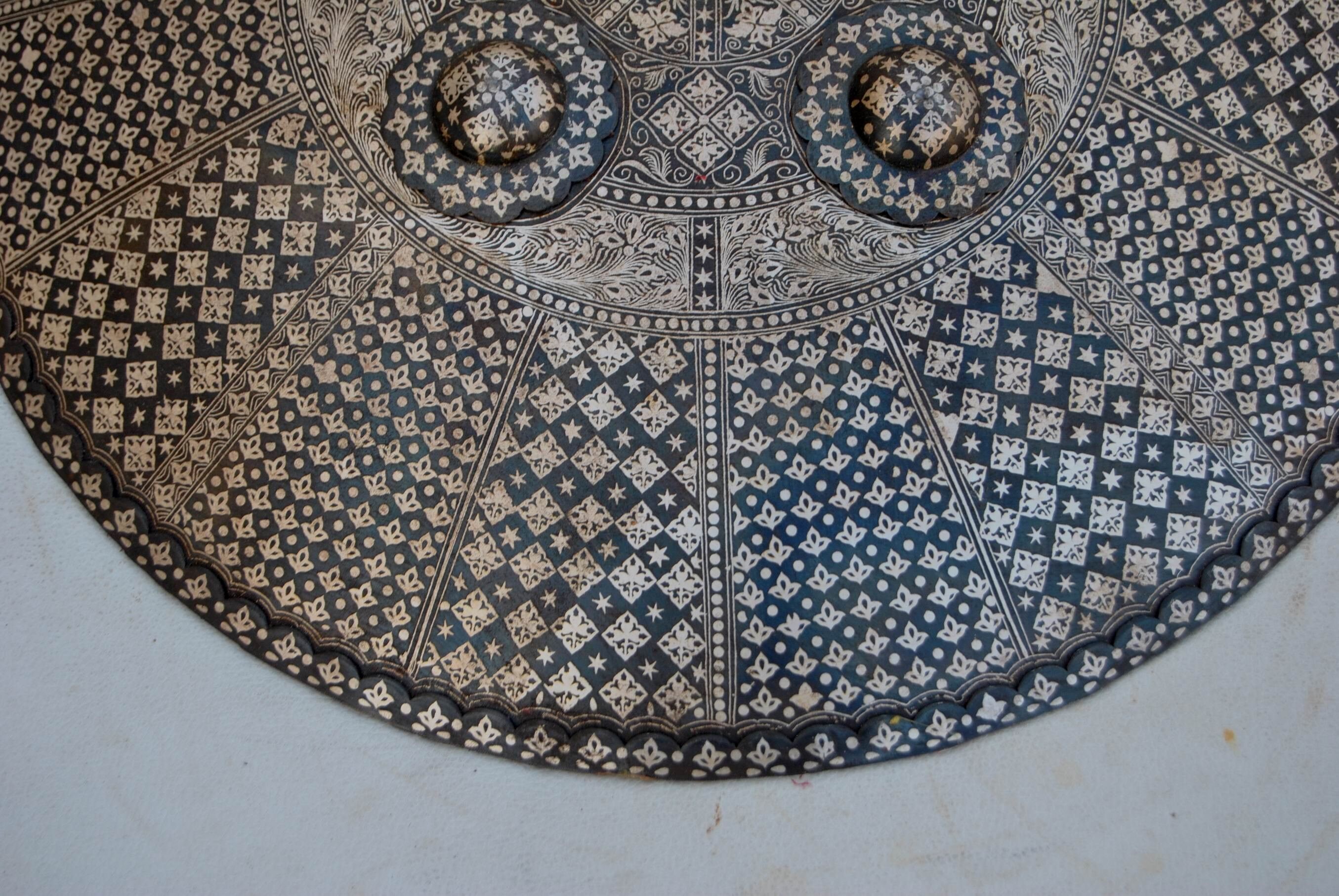 Vintage Mughal Islamic ottoman quranic Steel Shield Dhal | Etsy