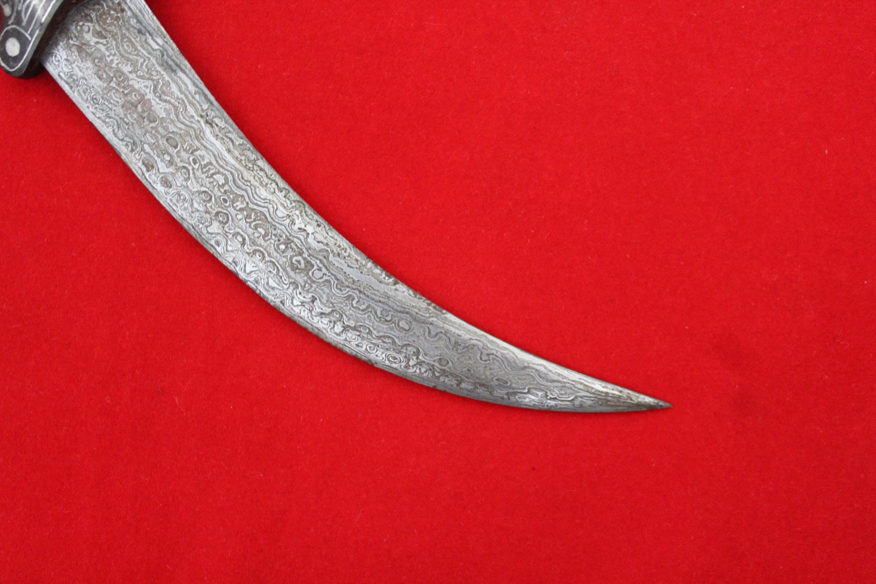 Vtg Indo-persian Mughal Islamic Crown Silver Damascus Dagger - Etsy