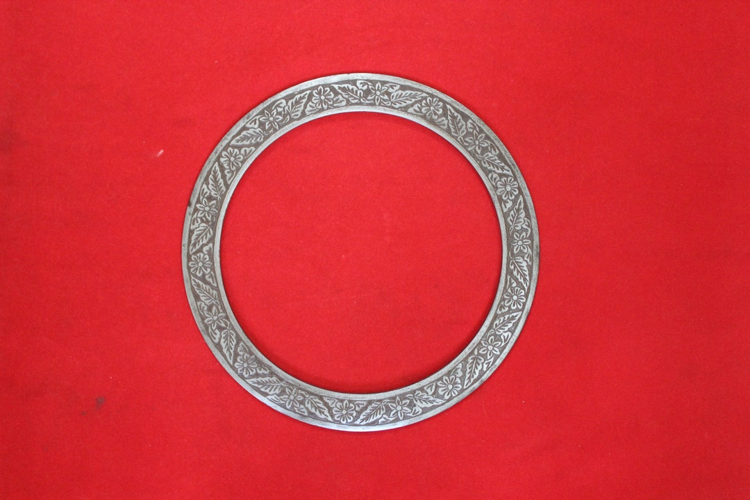 Indian Sikh Punjabi Chakram Chakar Engraved Koftgari Quoit Disc Nihang ...