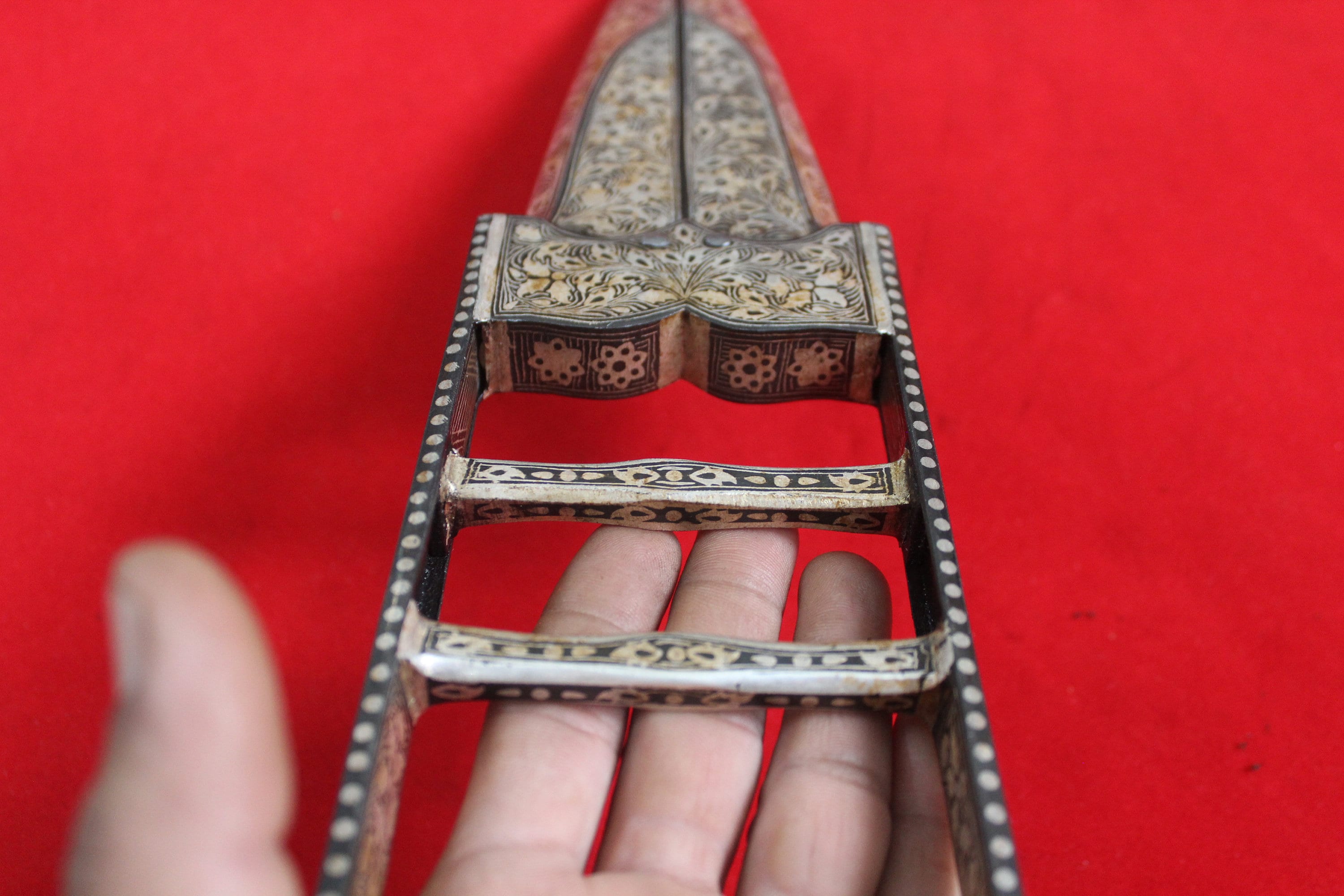 Indo Persian Mughal Rajput Silver Koftgari Scissor Katar Knife - Etsy